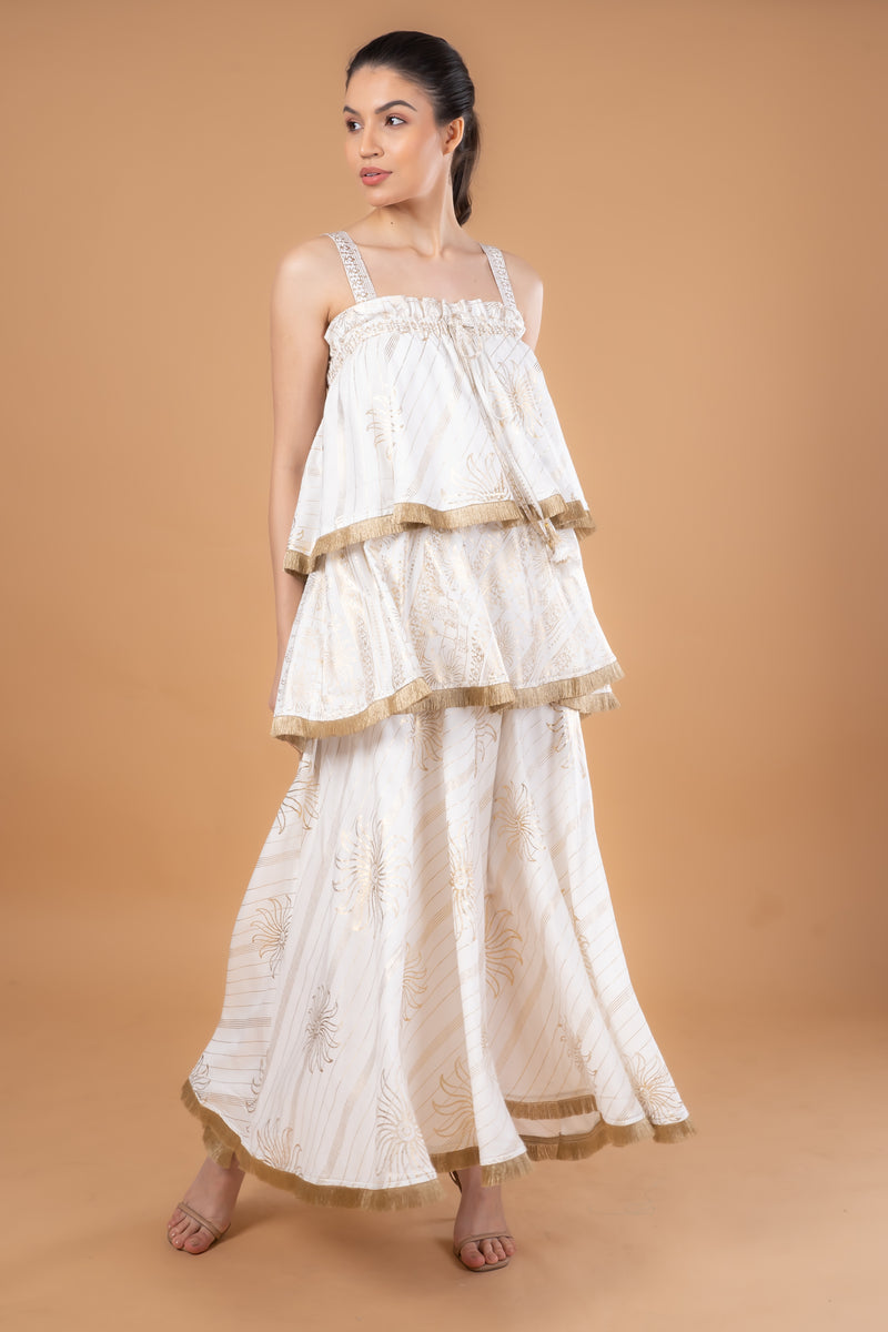 GODDESS 3 TIER DRESS