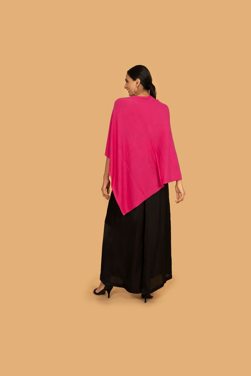 AUDREY PONCHO PINK