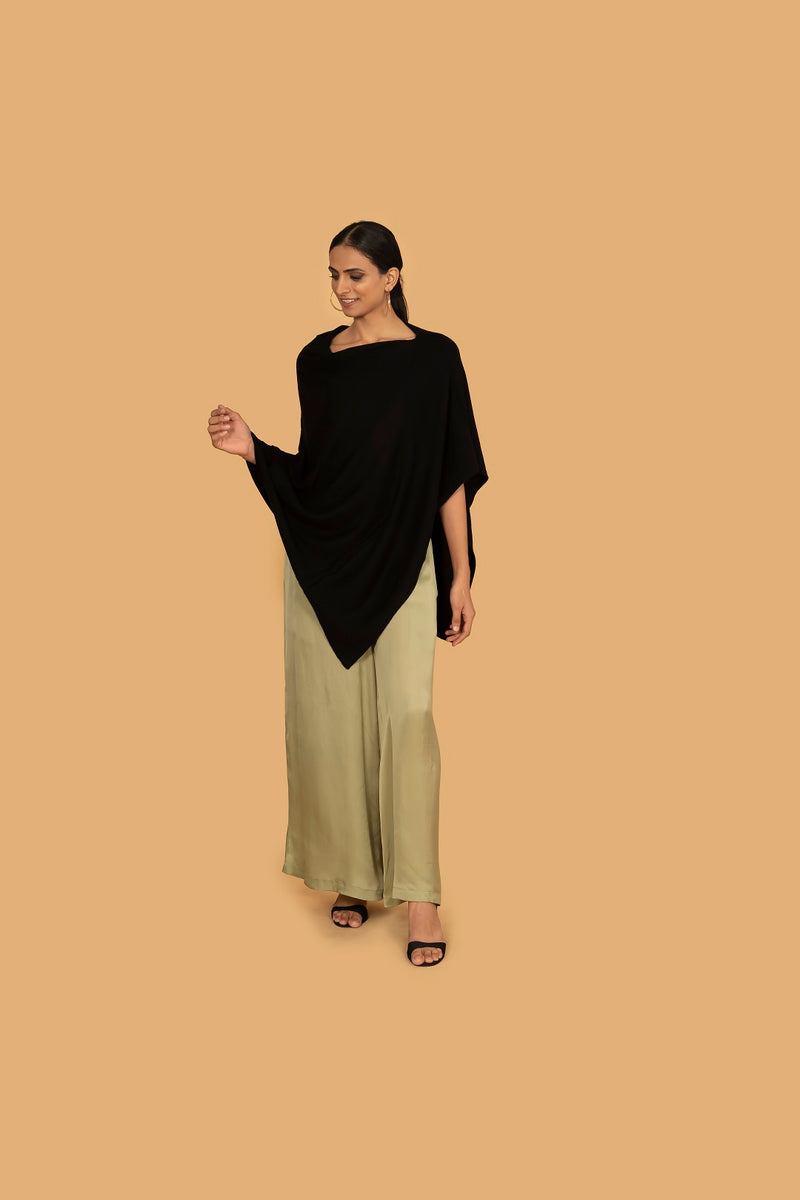 AUDREY PONCHO BLACK